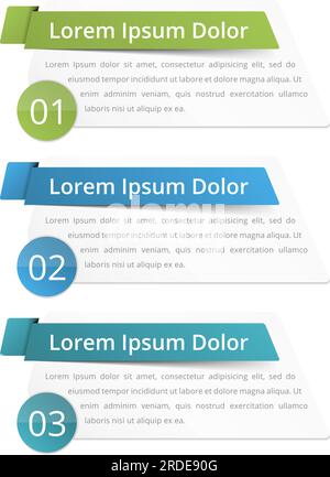 Infographics design elements with place for numbers (steps or options ...
