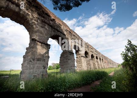 Claudio Aqueduct - Rome - Italy Stock Photo - Alamy