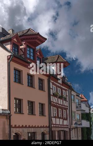 Historic roof lift bay windows on a residential building ...