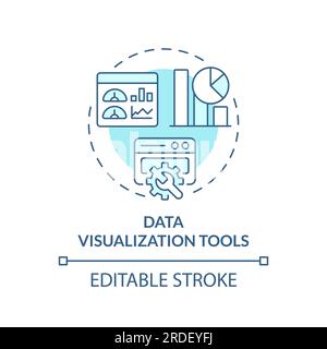2D data visualization tools concept linear icon Stock Vector Image & Art - Alamy