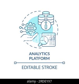 2D analytics platform concept linear icon Stock Vector Image & Art - Alamy