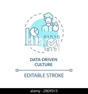 2D data-driven culture concept linear icon Stock Vector Image & Art - Alamy