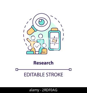 2D customizable research concept icon Stock Vector Image & Art - Alamy
