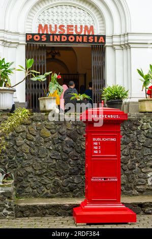 Front entrance of the POS Museum Indonesia, Bandung, Indonesia Stock ...