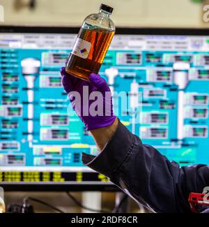 Energy lab for testing refining products Stock Photo - Alamy
