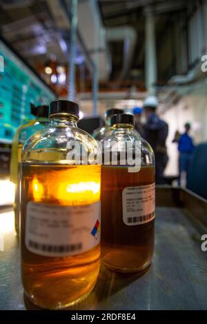 Energy lab for testing refining products Stock Photo - Alamy