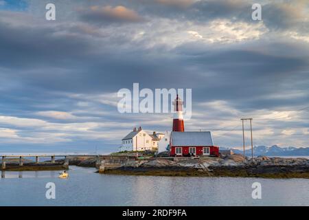 Tranoy Fyr Lighthouse, Tranoy Fyr, Hamaroy, Ofoten, Vestfjord, Nordland ...