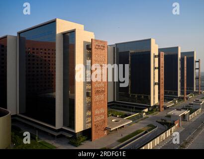 Aerial view, perspective of complex. Surat Diamond Bourse, Surat, India ...