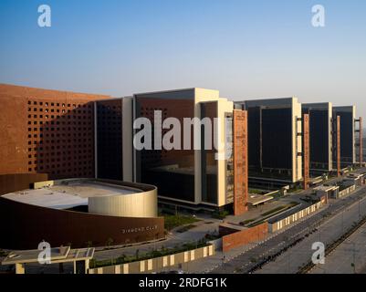 Aerial view, perspective of complex. Surat Diamond Bourse, Surat, India ...
