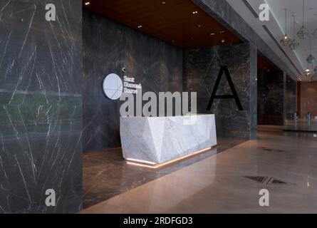 Reception area. Surat Diamond Bourse, Surat, India. Architect ...