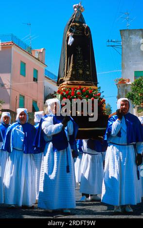 Procida Italy The traditional Good Friday Processione del Cristo Morto ...
