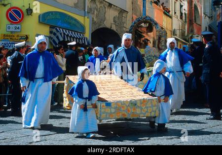 Procida Italy The traditional Good Friday Processione del Cristo Morto ...