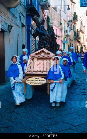 Procida Italy The traditional Good Friday Processione del Cristo Morto ...