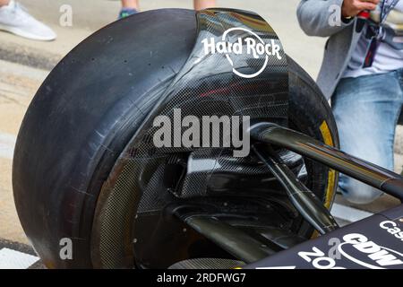 Red Bull Racing RB19, mechanical detail of the engine during the ...