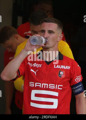 Benjamin BOURIGEAUD of Rennes during the French championship Ligue 1 ...