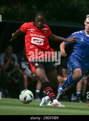 Wilson Samaké of Stade Rennais during the football Amical 2023 between ...