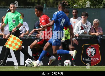 Guela Doué of Stade Rennais during the football Amical 2023 between ...