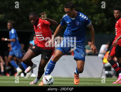 Wilson Samaké of Stade Rennais during the football Amical 2023 between ...