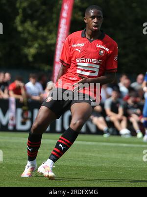 Wilson Samaké of Stade Rennais during the football Amical 2023 between ...