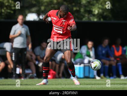 Wilson Samaké of Stade Rennais during the football Amical 2023 between ...