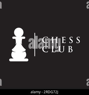 Chess strategy game logo with kings, pawns and rooks. Logos for ...