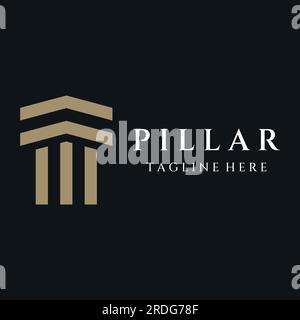 Ancient greek columns and pillars. Legal, attorney, law office icon ...