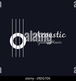 Simple shape guitar musical instrument logo, music, band, live music ...