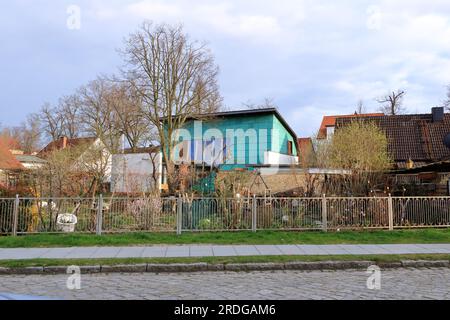 April 5 2023 - Caputh, Brandenburg in Germany: Street view of the small ...
