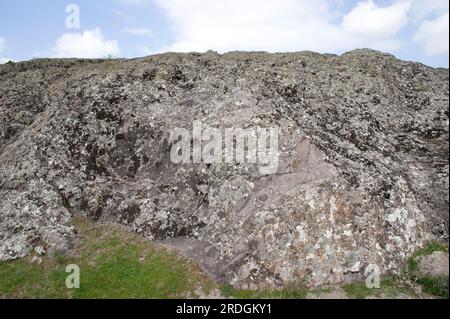 Andesite, a porphyritic volcanic rock Stock Photo - Alamy
