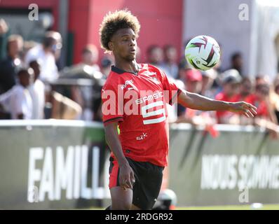 Mathis Lambourde of Stade Rennais during the Amical 2023 between Stade ...