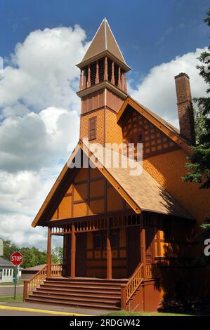 Historic, First Congregational Church of Lake Linden, Michigan, is ...