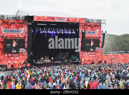 Nordholz, Germany. 21st July, 2023. The singer Jeremias Heimbach ...
