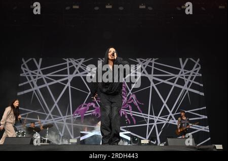 Nordholz, Germany. 21st July, 2023. The singer Jeremias Heimbach ...