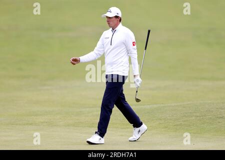 England's Matt Fitzpatrick on the 18th green, during the second preview ...