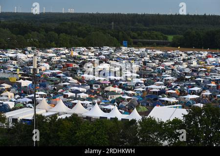 Nordholz, Germany. 21st July, 2023. The singer Jeremias Heimbach ...