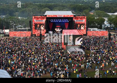 Nordholz, Germany. 21st July, 2023. The singer Jeremias Heimbach ...