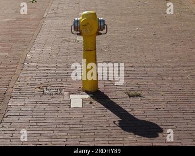 Yellow Fire Hydrant in Nijmegen, The Netherlands Stock Photo - Alamy