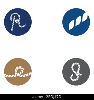 Rope logo using vector design Stock Vector Image & Art - Alamy