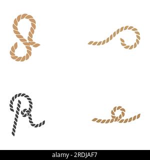 Rope logo using vector design Stock Vector Image & Art - Alamy