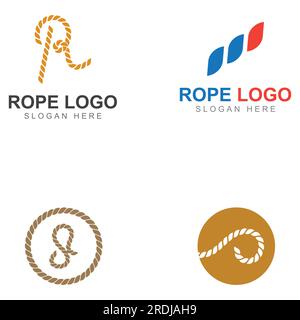 Rope logo using vector design Stock Vector Image & Art - Alamy