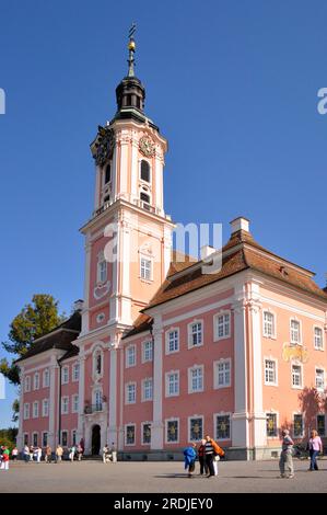 On Lake Constance, Binau Monastery, interior view, monastery church ...