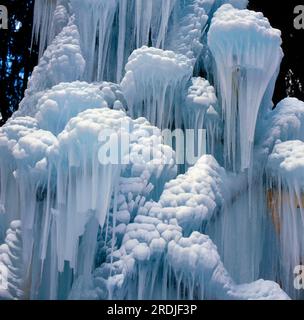 Artificial iceberg with icicles Stock Photo - Alamy