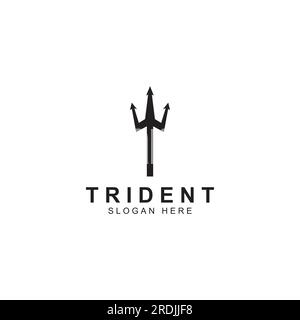 Trident logo using vector design concept Stock Vector Image & Art - Alamy