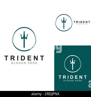 Trident logo using vector design concept Stock Vector Image & Art - Alamy