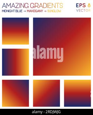 Colorful gradients in midnight blue, pine green color tones. Admirable ...