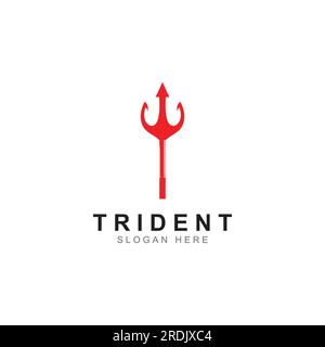 Trident logo using vector design concept Stock Vector Image & Art - Alamy
