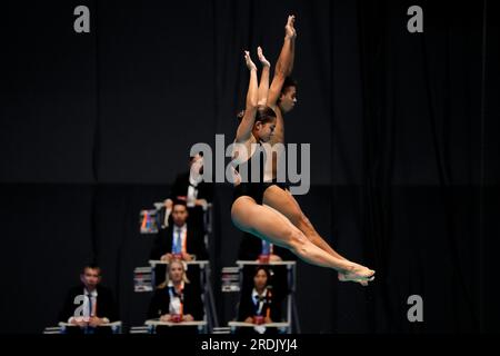 Jesus Eduardo Gonzalez Reyes and Elizabeth Perez of Venezuela compete ...