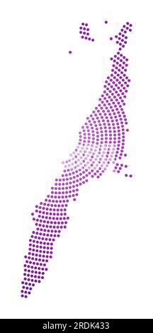 Cebu icon. Island map on dark background. Stylish Cebu map with island ...