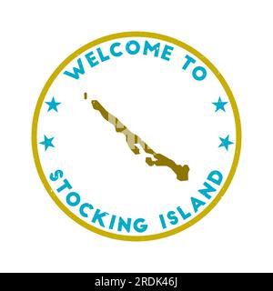 Stocking Island vintage map. Grunge map with distressed texture ...