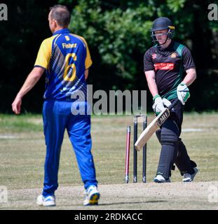 Clydach, Wales. 3 June 2023. Nicky Fisher of Clydach is congratulated ...